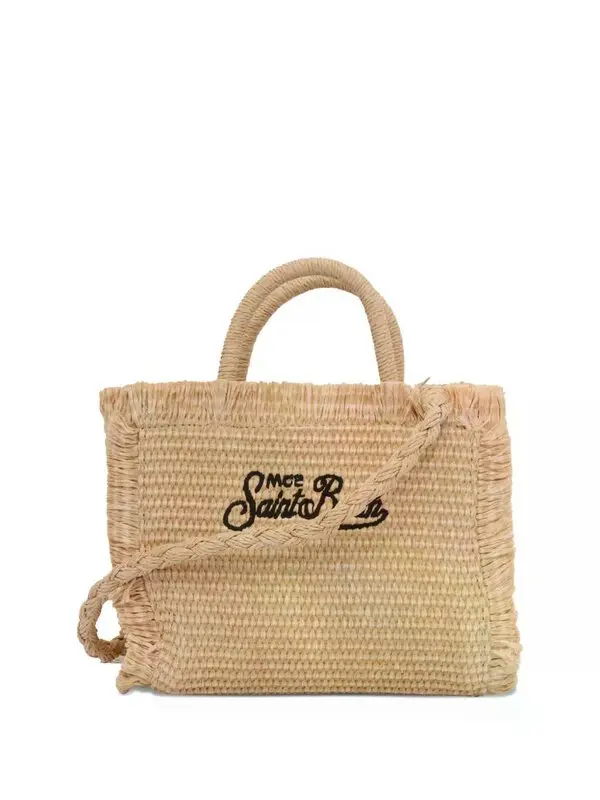 MC2 SAINT BARTH Mini Vanity Straw Bag - Neutrals