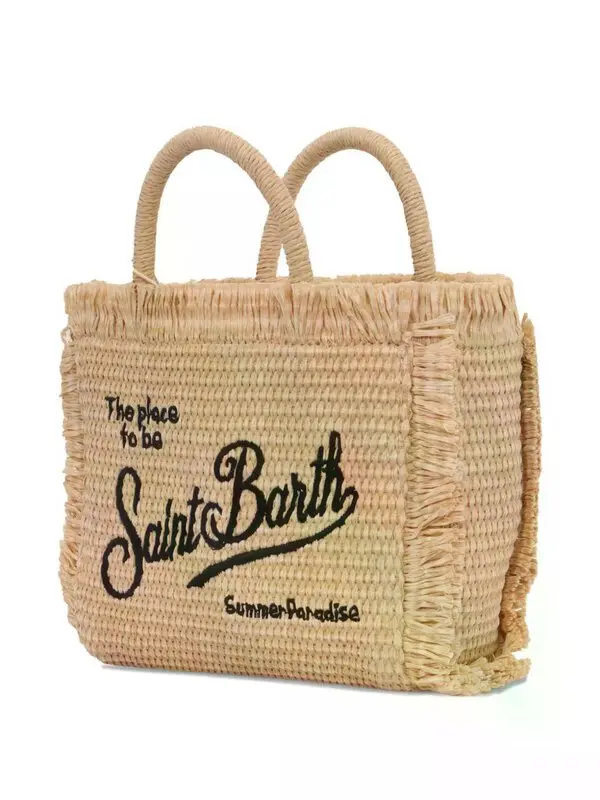 MC2 SAINT BARTH Mini Vanity Straw Bag - Neutrals