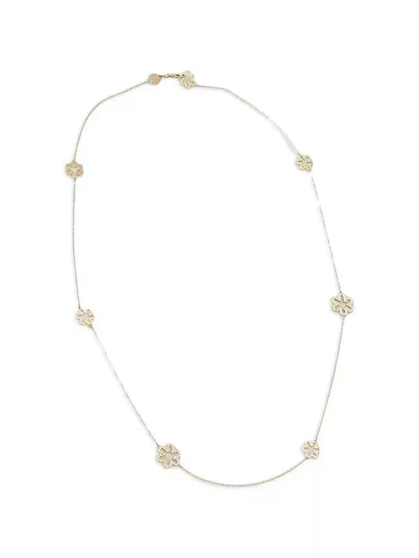 Furla Floral Charm Necklace - Gold