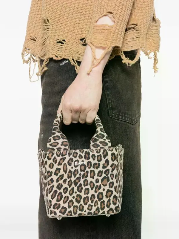 D.a.t.e. Cubo Leopard-print Tote - Neutrals