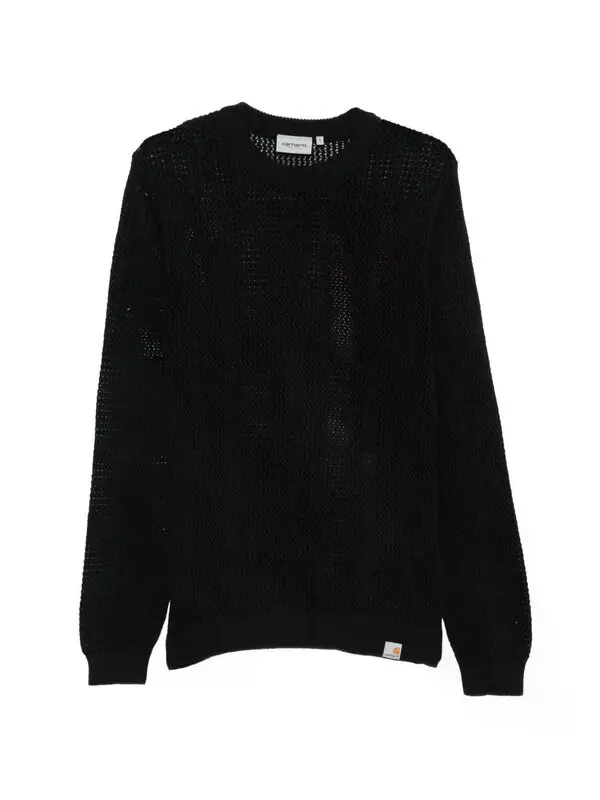 Carhartt Work In Progress Stockton Open-knit Sweater - Black