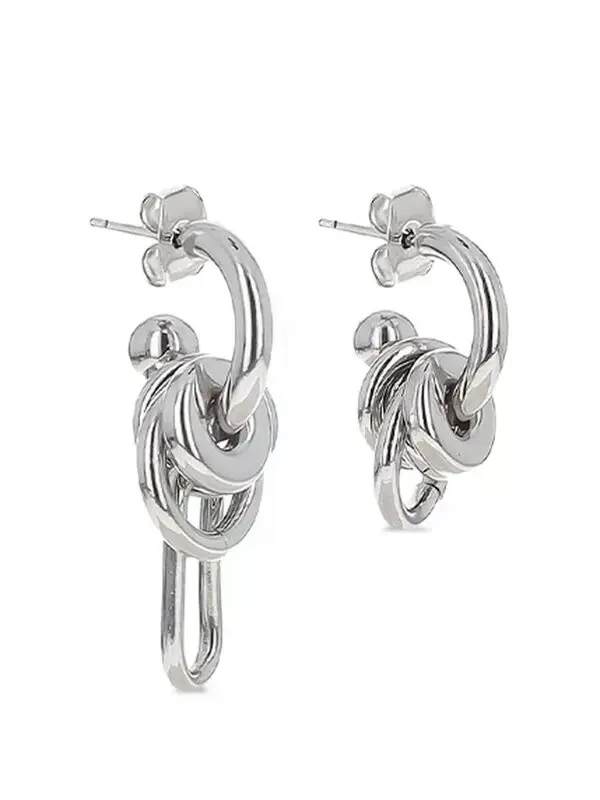 JUSTINE CLENQUET Small Troy Earrings - Silver