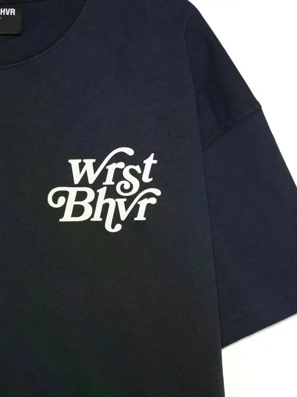 WRSTBHVR Logo T-shirt - Blue