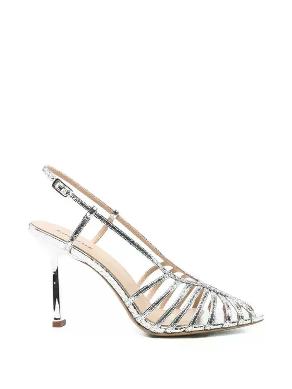 Lola Cruz Gata Sandals - Silver
