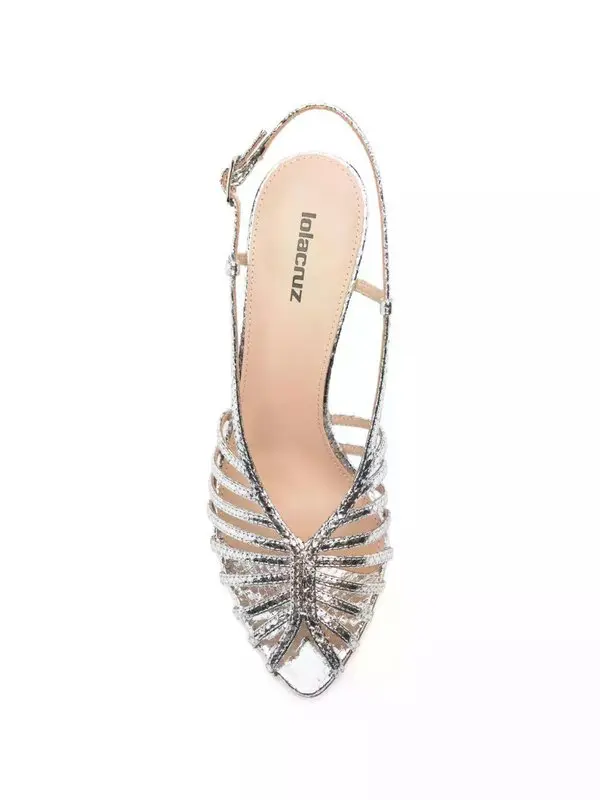 Lola Cruz Gata Sandals - Silver