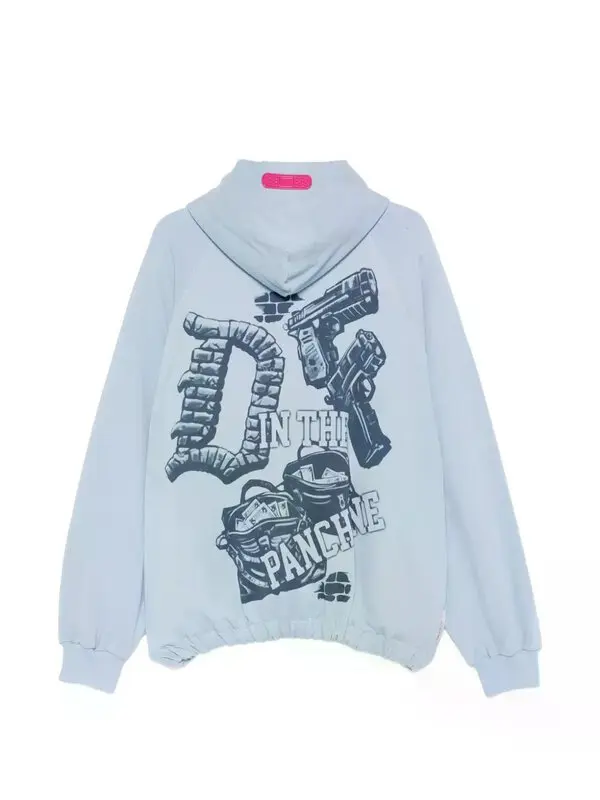 PDF Graphic Print Zip-up Hoodie