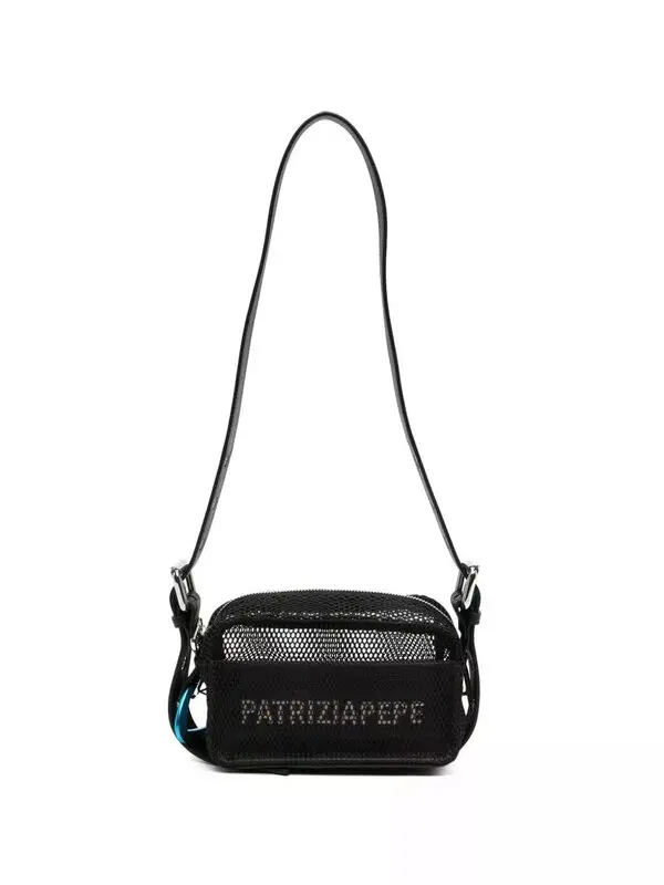 Patrizia Pepe Mesh Shoulder Bag - Black