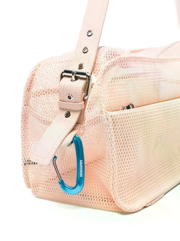 Patrizia Pepe Mesh Crossbody Bag - Pink