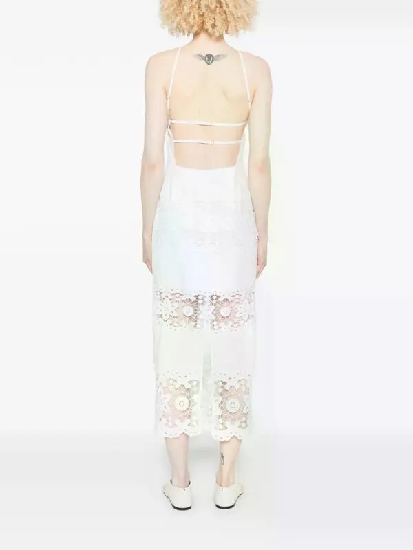 Patrizia Pepe Floral-embroidery Midi Dress