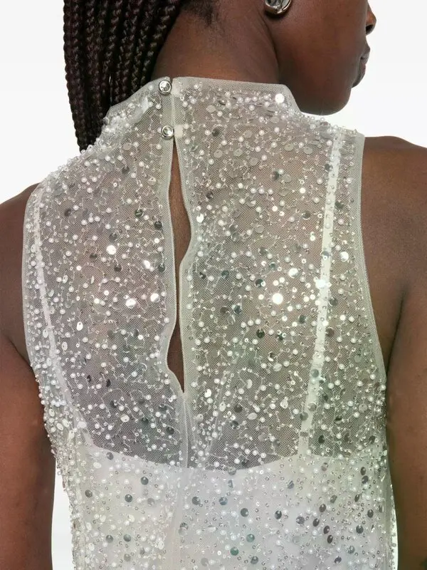 Patrizia Pepe Sequin-embellished Mini Dress