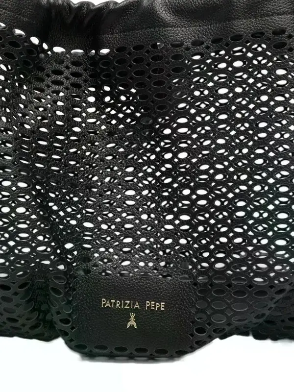 Patrizia Pepe Perforated Shoulder Bag