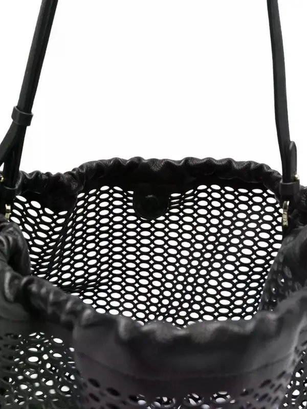 Patrizia Pepe Perforated Shoulder Bag