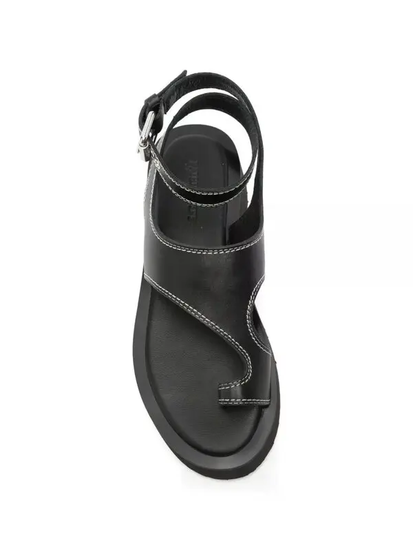Patrizia Pepe Contrast-stitch Platform-heel Sandals