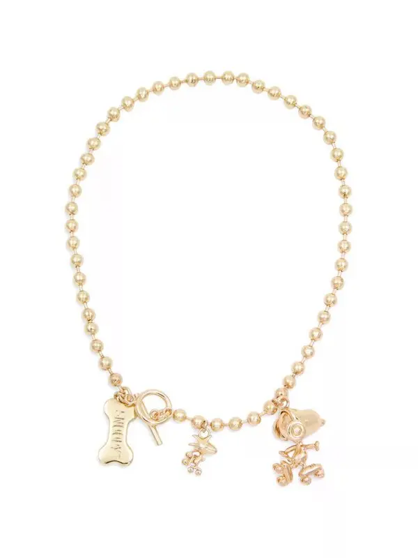 Essentiel Antwerp Beaded Pendants Necklace - Gold