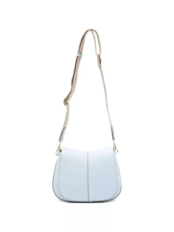 GIANNI CHIARINI Grained Leather Shoulder Bag - Blue