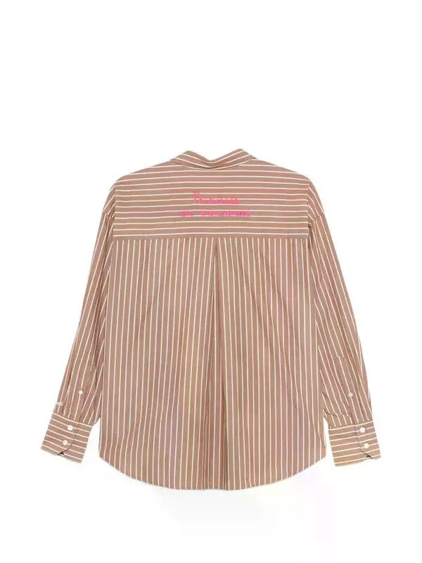 MC2 SAINT BARTH Cristal Striped Top - Brown