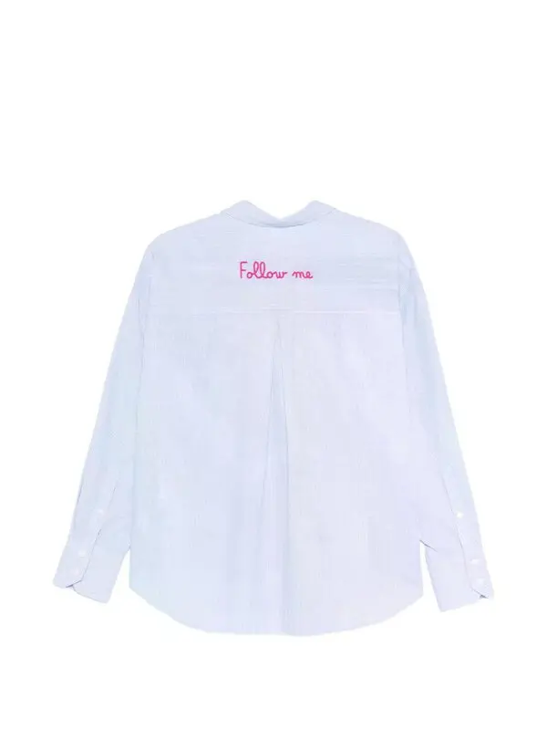 MC2 SAINT BARTH Striped Embroidered Shirt