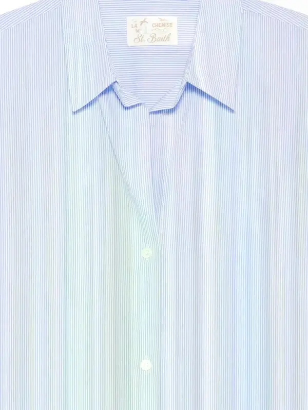 MC2 SAINT BARTH Striped Embroidered Shirt