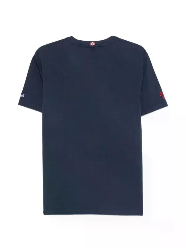 MC2 SAINT BARTH Portofino Embroidered T-shirt - Blue