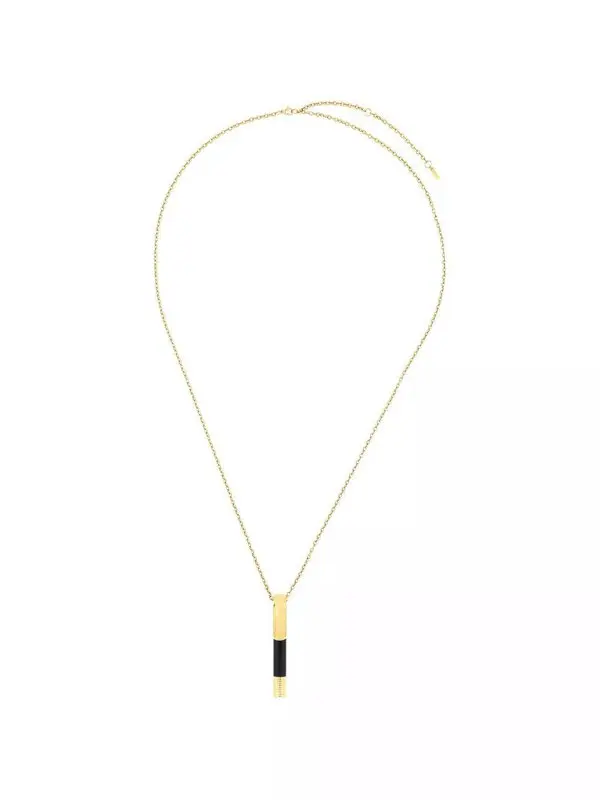 S.t. Dupont Brass Pendant Necklace - Gold