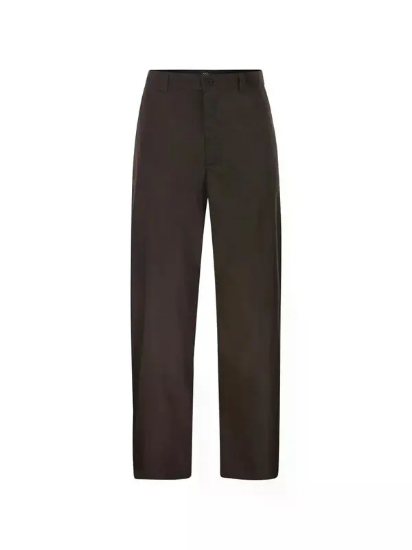 A.p.c. Cotton Trousers - Brown