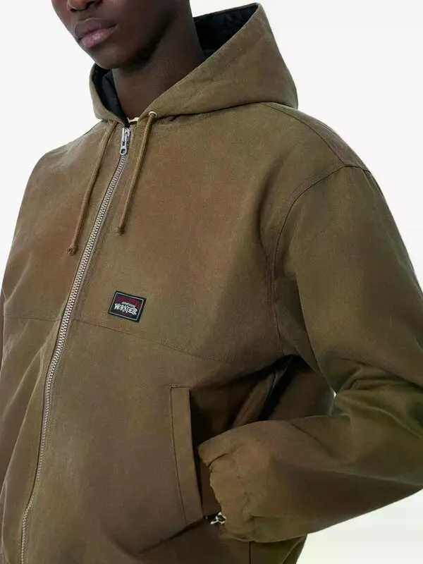 StÜssy Logo Appliqué Hooded Jacket