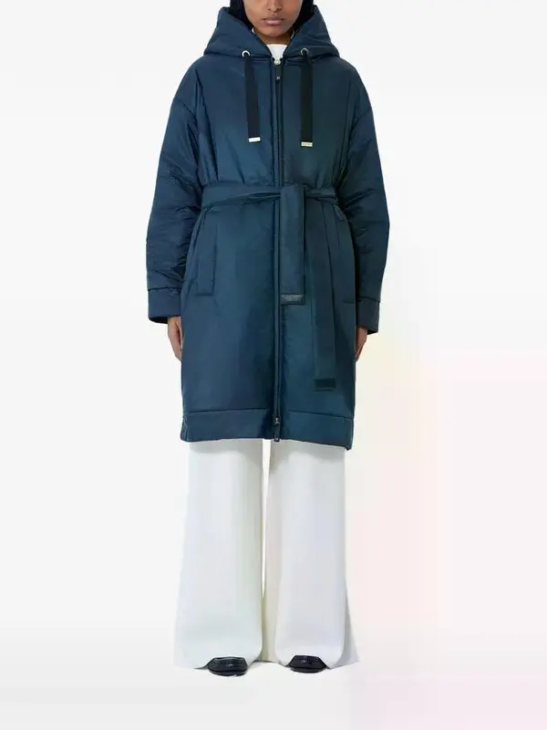 Max Mara Dionisio Hooded Coat - Blue