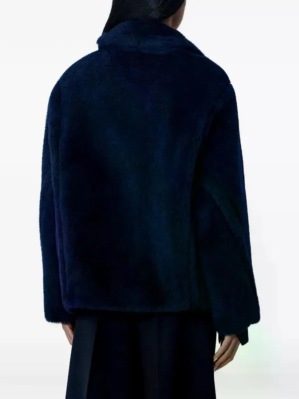 Max Mara Single-breasted Faux-fur Coat