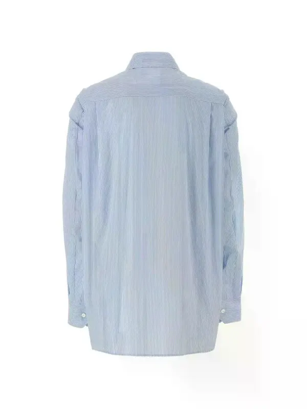 MAISON MARGIELA Long-sleeve Striped Shirt - Blue