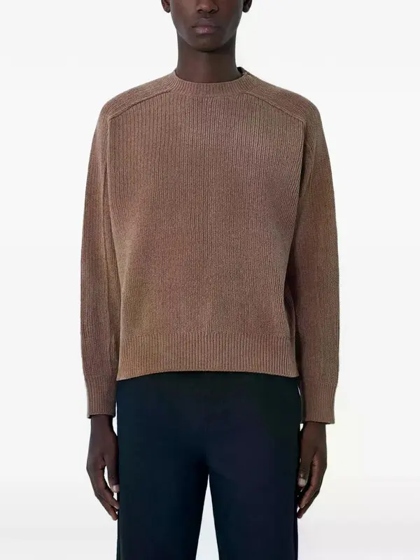 StÜssy Ribbed-knit Crew-neck Sweater - Brown