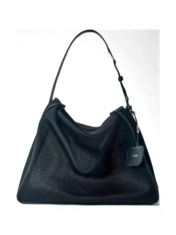 Max Mara Logo-detail Shoulder Bag - Black