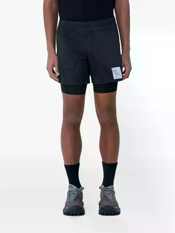Satisfy Elasticated Waistband-compression Shorts - Black