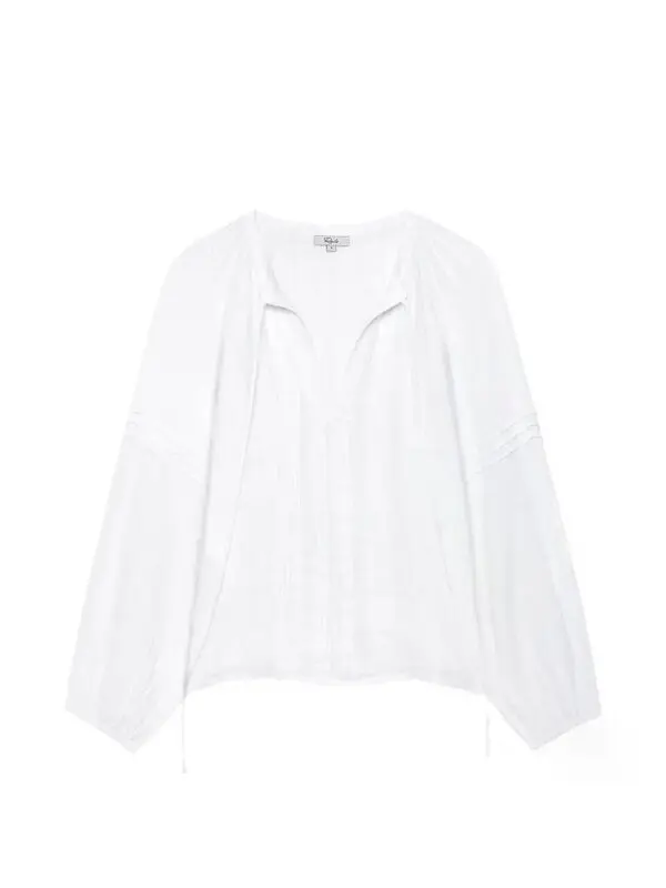 Rails Naples V-neck Blouse - White