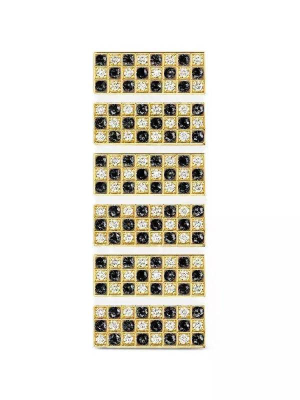 MARIE LICHTENBERG Diamond Checker Locket Necklace