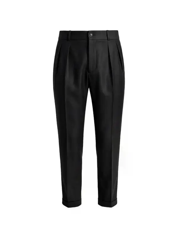HAMZA Tapered Trousers - Black