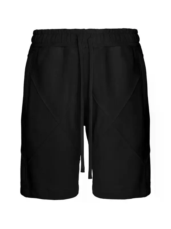 HAMZA Diamond Track Shorts - Black