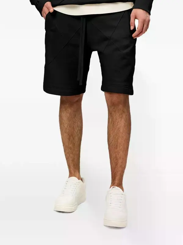 HAMZA Diamond Track Shorts - Black