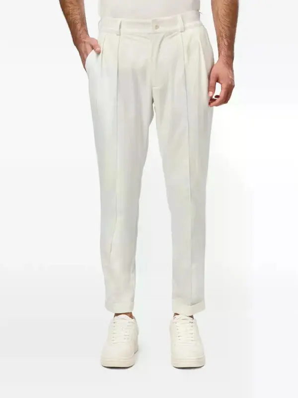 HAMZA Tapered Trousers - White