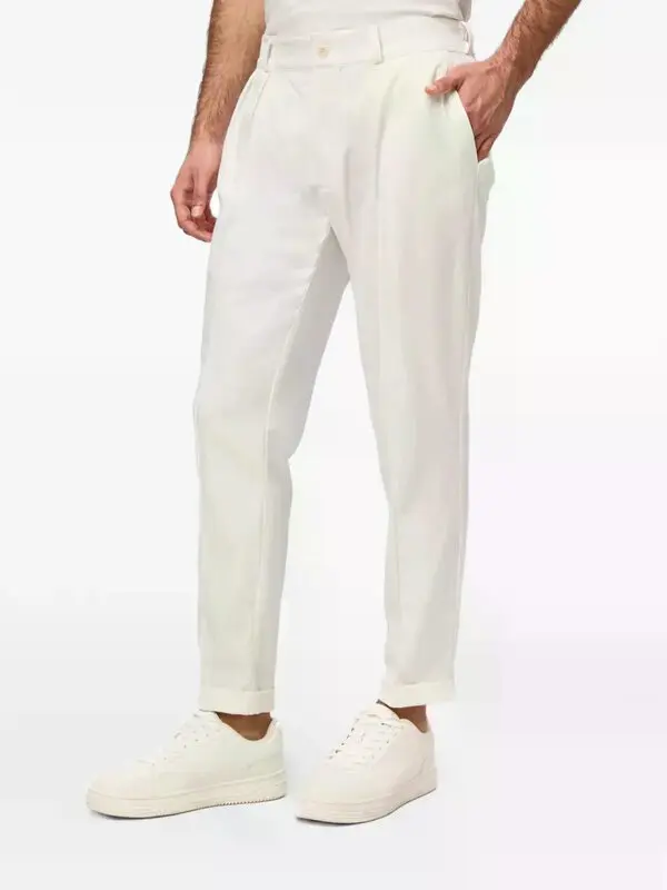 HAMZA Tapered Trousers - White