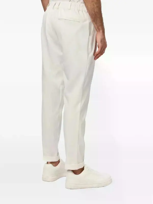 HAMZA Tapered Trousers - White