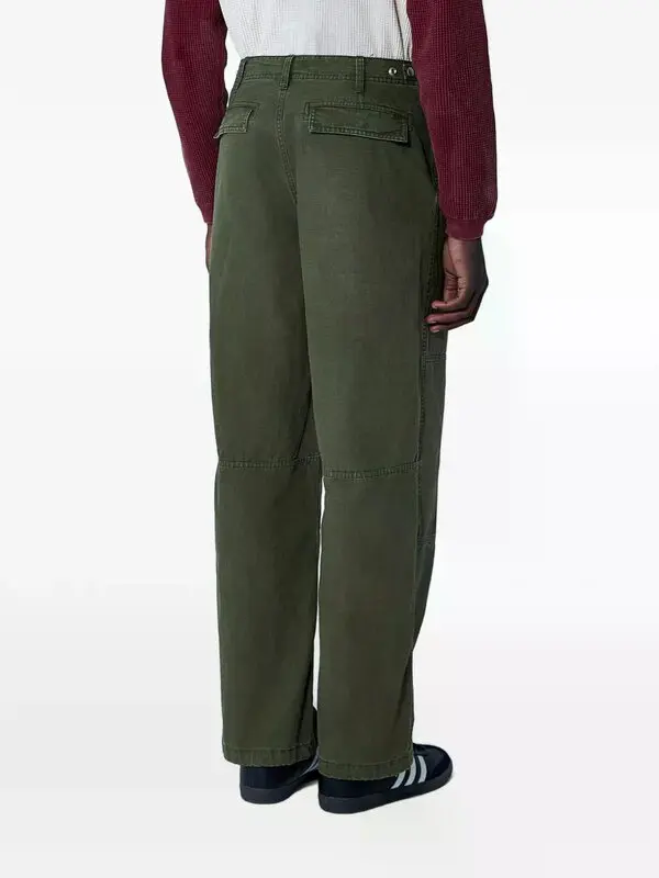 StÜssy Logo-detail Trousers - Green