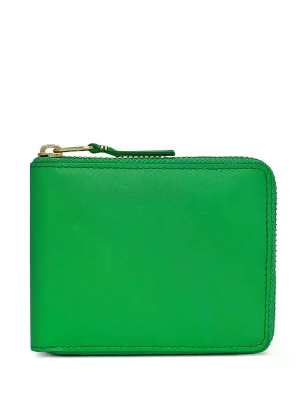 Comme Des Garçons Zip Calfskin Wallet - Green