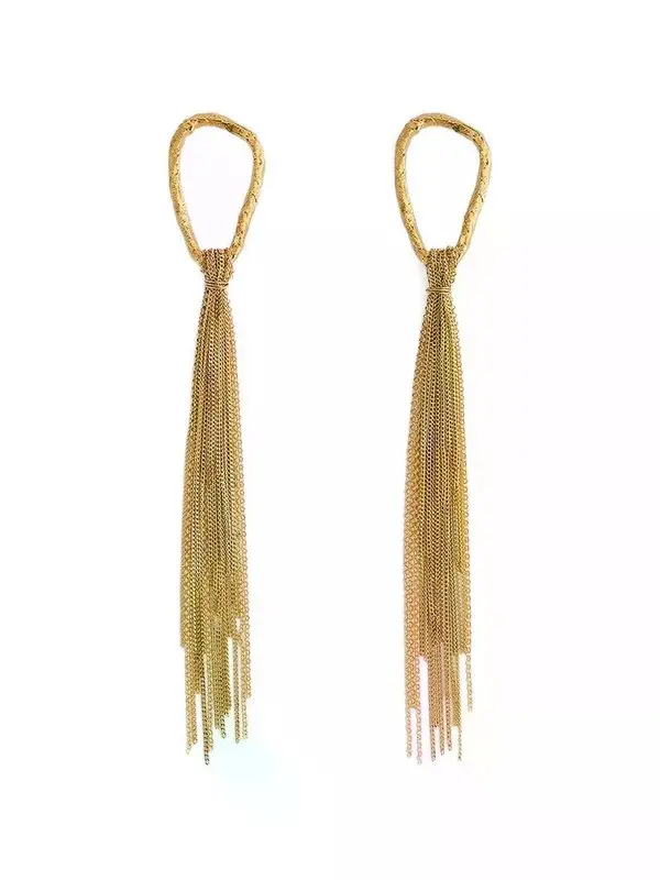 FORTE_FORTE Chain-tassel Earrings - Gold