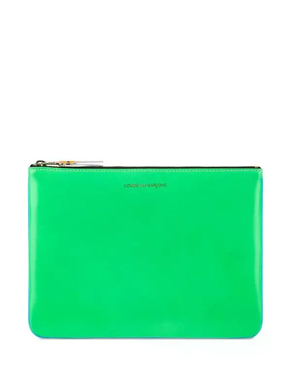 Comme Des Garçons Zip Wallet - Green