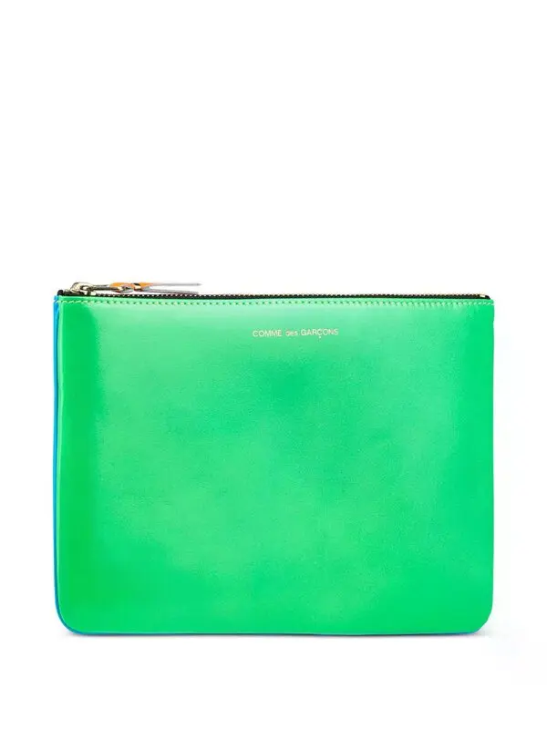 Comme Des Garçons Zip Wallet - Green