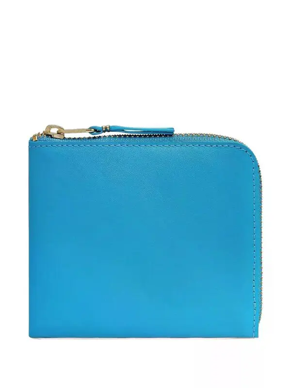 Comme Des Garçons Zip Fastening Wallet - Blue