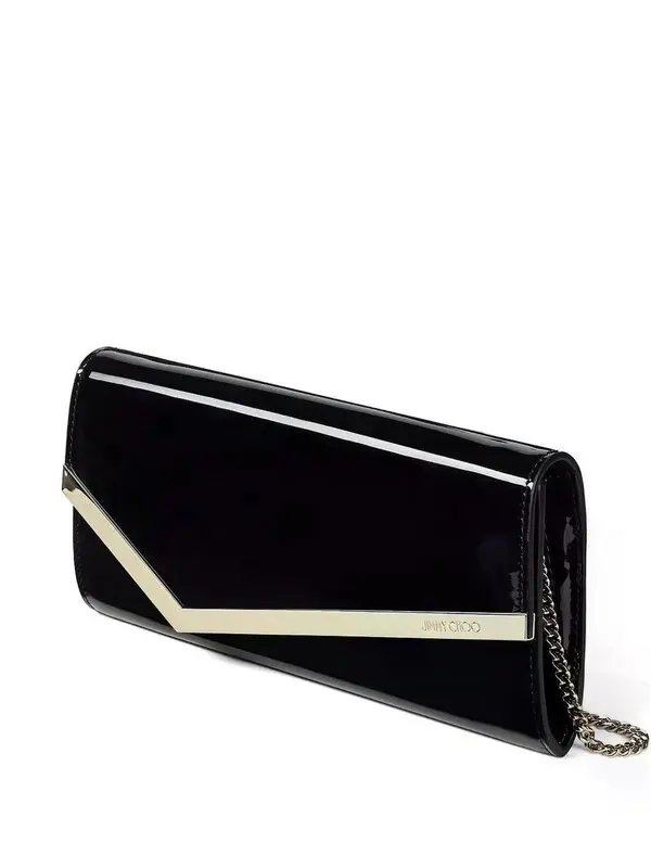JIMMY CHOO Emmie Chain-strap Clutch Bag - Black