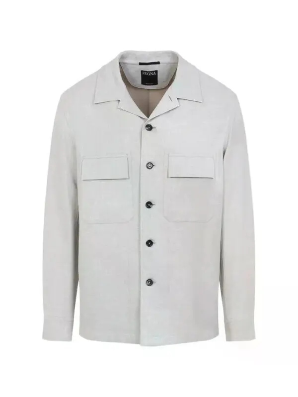Zegna Pocket-detail Overshirt - Grey