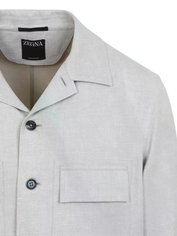 Zegna Pocket-detail Overshirt - Grey