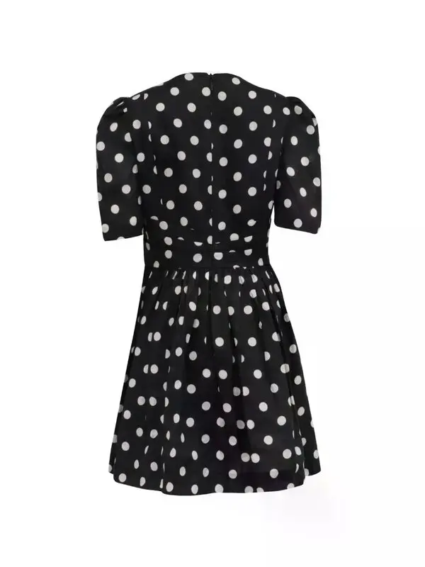 white christmas dresses Zimmermann navy polka dot shirt dress with matching belt - BOPF main image 1